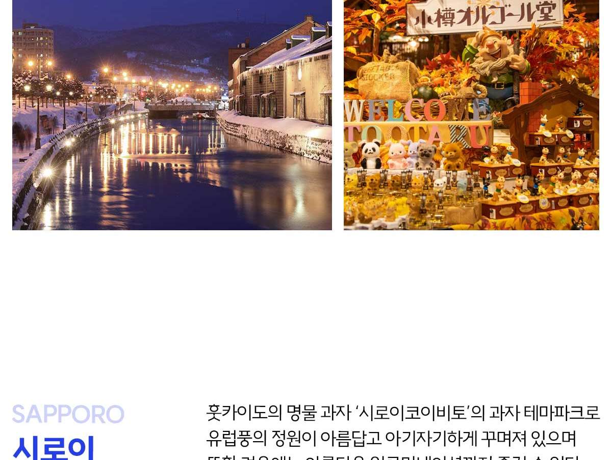 온천특전 오시호 코스 삿포로 북해도 일일 버스투어 오타루 시로이코이비토 파크 호헤이쿄 클룩 Klook 한국